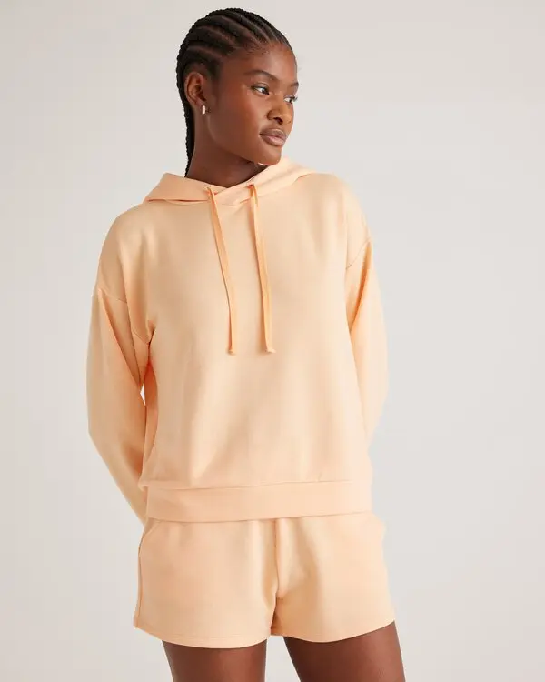 Quince Supersoft Fleece Shorts - Sunset Orange