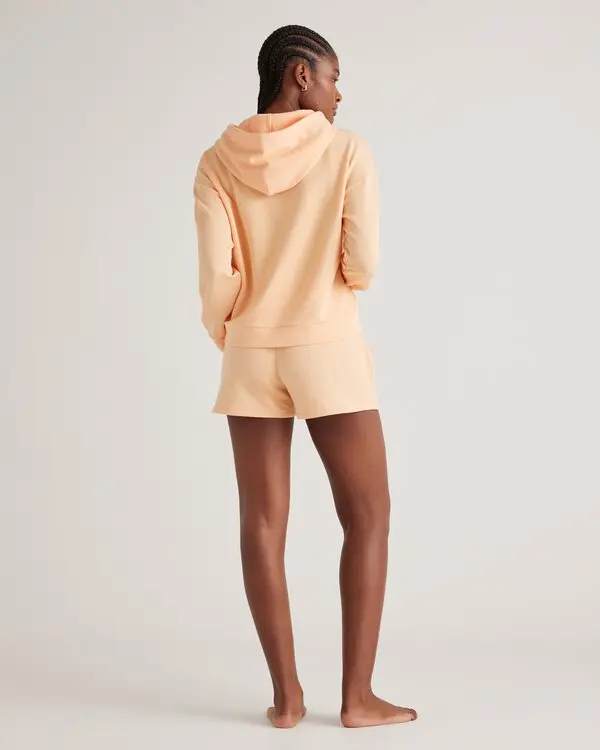 Quince Supersoft Fleece Shorts - Sunset Orange
