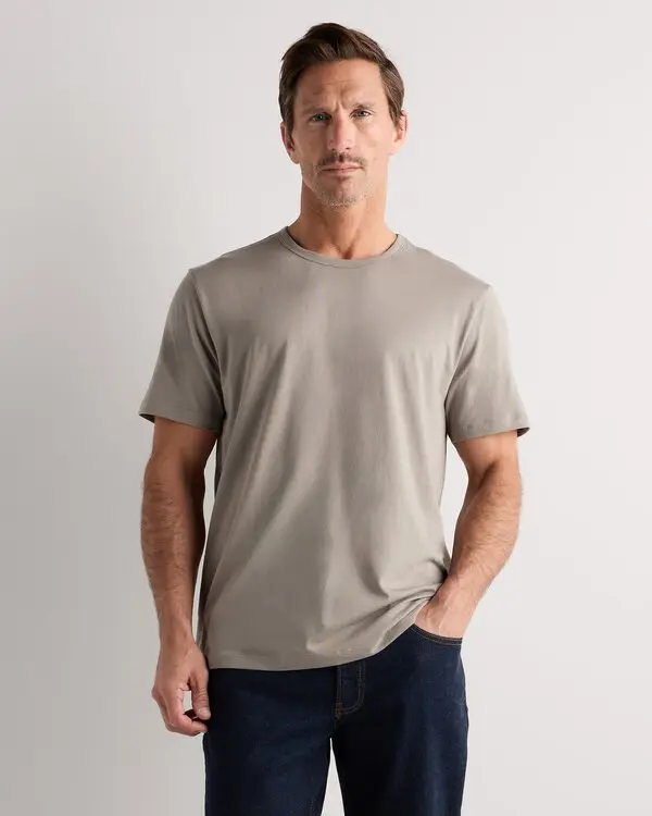 Quince 100% Pima Cotton Luxe Touch T-shirt - Quarry Grey