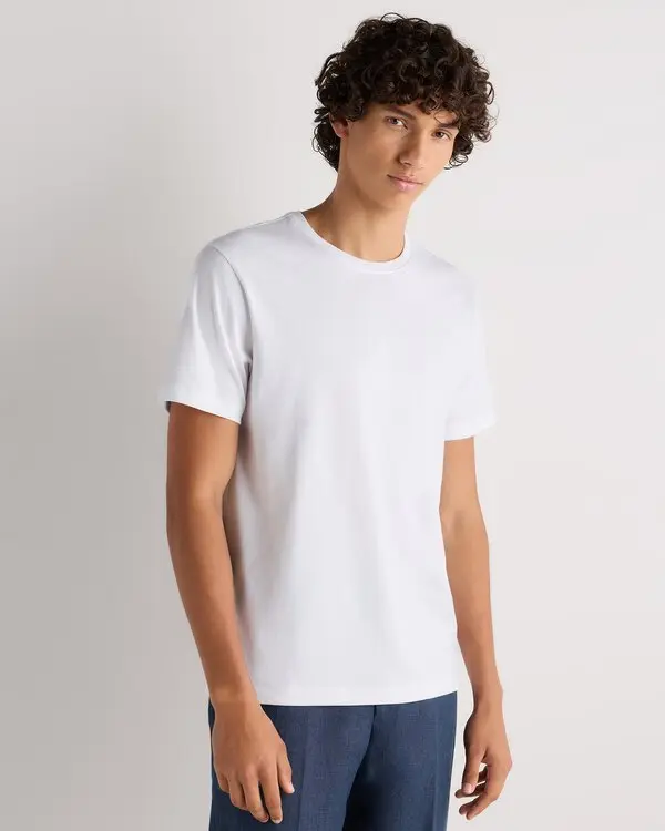 Quince 100% Pima Cotton Luxe Touch T-shirt - White