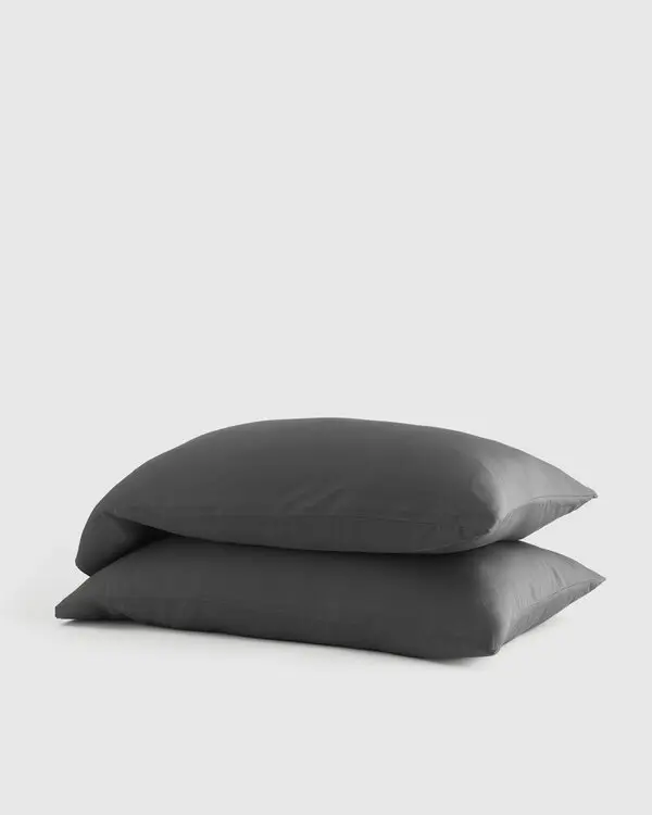 Quince Bamboo Pillowcase Set - Charcoal