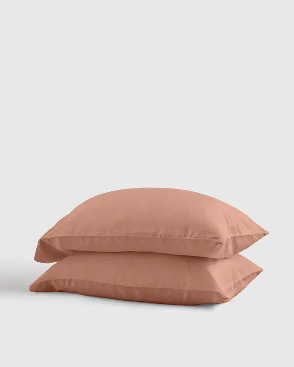 Quince Bamboo Pillowcase Set - Clay