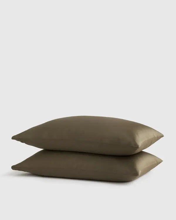 Quince Bamboo Pillowcase Set - Dusty Olive