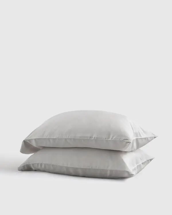 Quince Bamboo Pillowcase Set - Light Grey