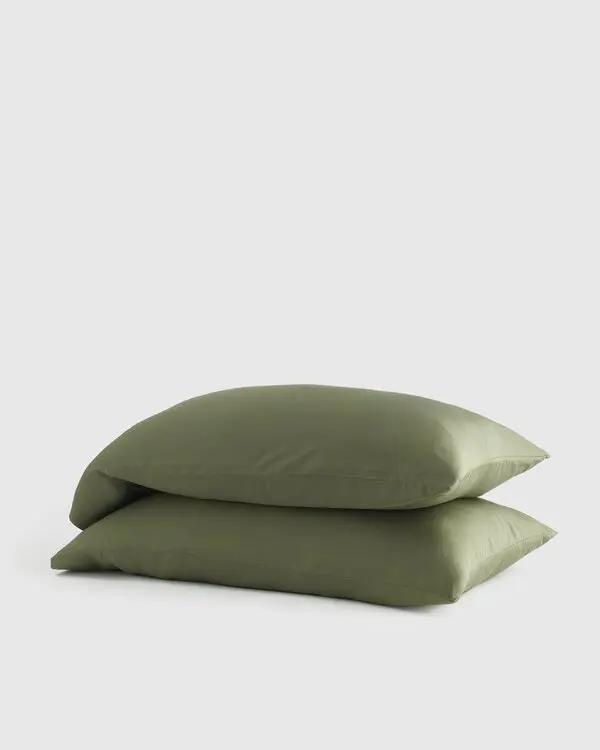 Quince Bamboo Pillowcase Set - Olive