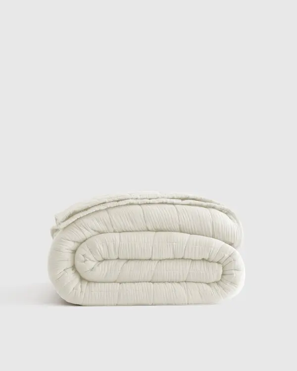 Quince Gauze Box Quilt - Ivory