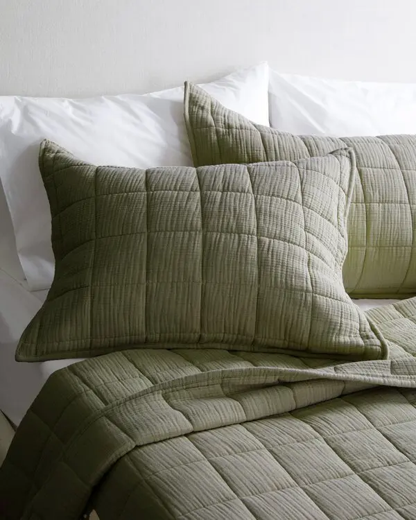 Quince Gauze Box Quilt - Olive