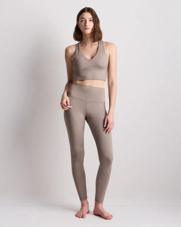 Quince Ultra-soft Performance Legging 28" Inseam - Heather Morel Grey