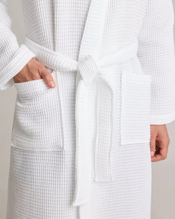 Quince Turkish Waffle Robe - White
