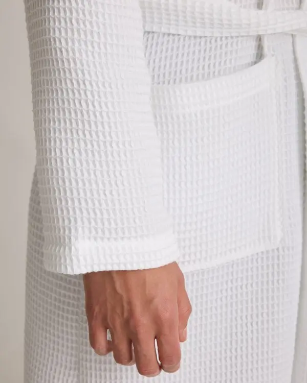Quince Turkish Waffle Robe - White