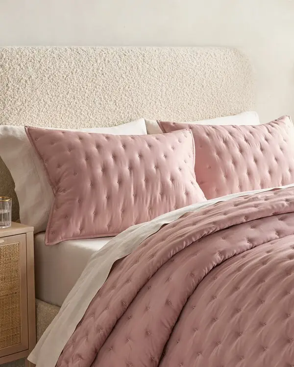 Quince Bamboo Dream Quilted Sham Set - Fig