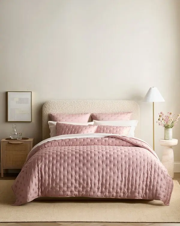 Quince Bamboo Dream Quilted Sham Set - Fig