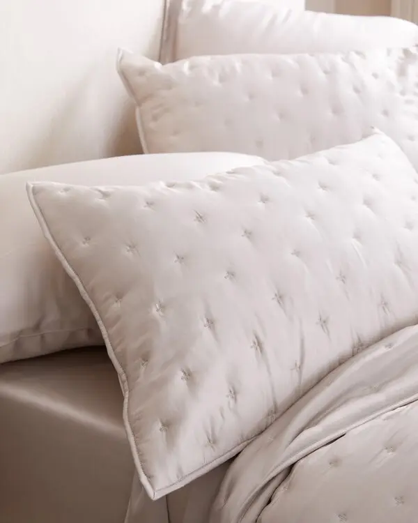 Quince Bamboo Dream Quilted Sham Set - Sand