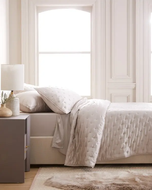 Quince Bamboo Dream Quilted Sham Set - Sand