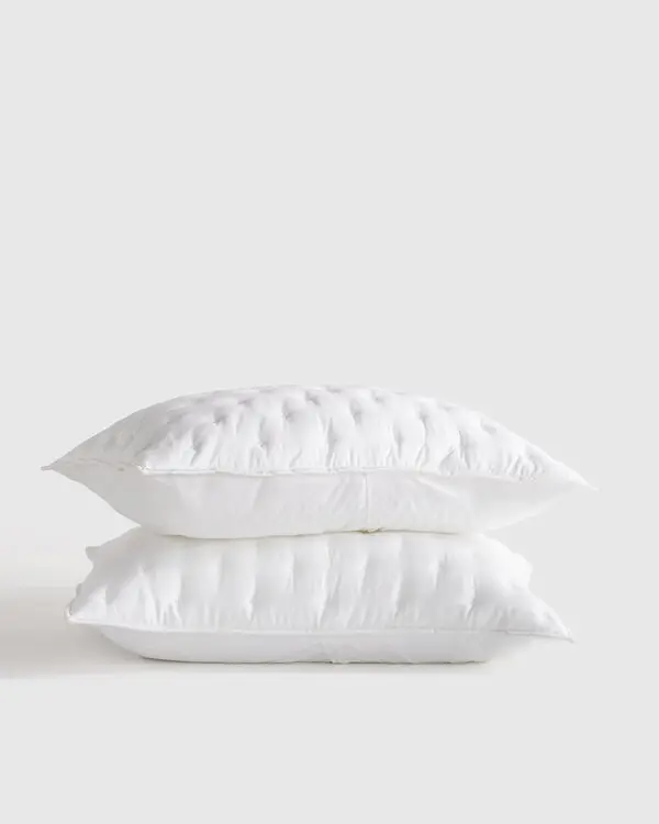 Quince Bamboo Dream Quilted Sham Set - White