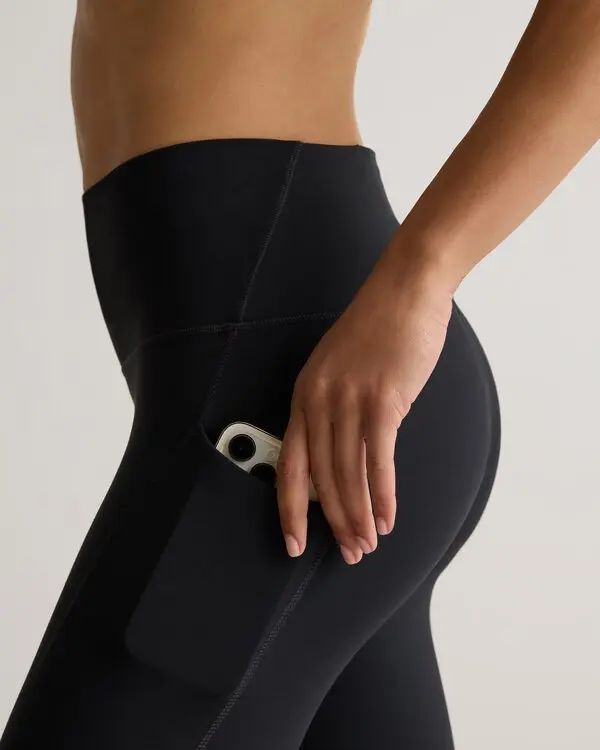 Quince Power-up High-rise Training Pocket Legging - Black