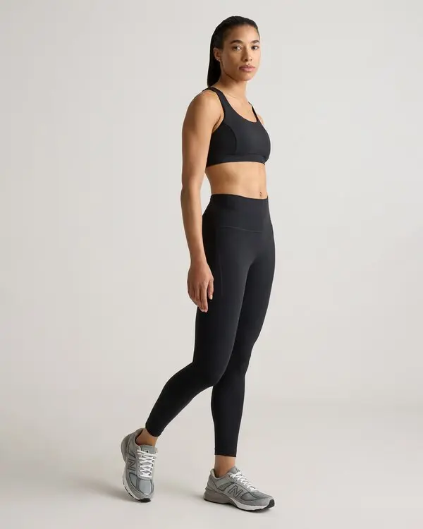 Quince Power-up High-rise Training Pocket Legging - Black