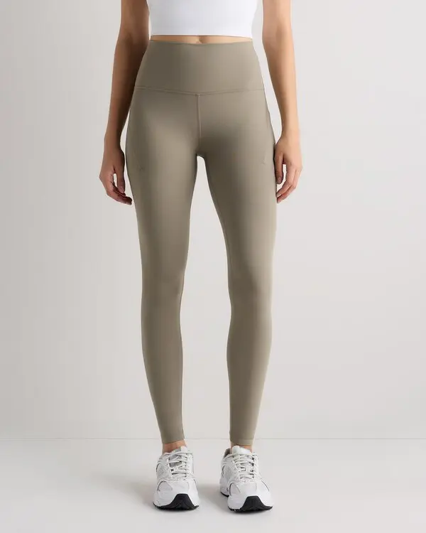 Quince Power-up High-rise Training Pocket Legging - Desert Tan