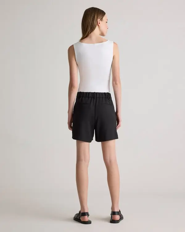 Quince Stretch Cotton Jersey Boat Neck Tank Top