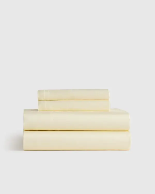 Quince Bamboo Sheet Set - Butter Yellow