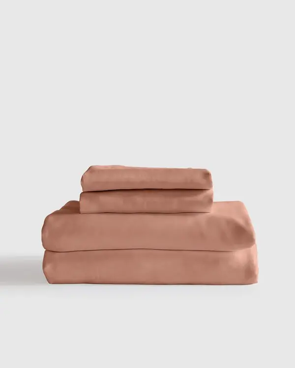 Quince Bamboo Sheet Set - Clay