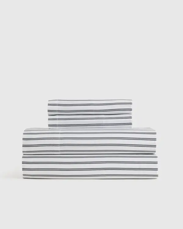 Quince Bamboo Sheet Set - Double Stripe Nightfall