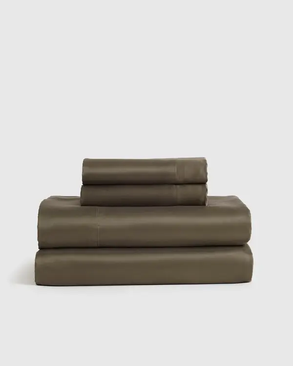 Quince Bamboo Sheet Set - Dusty Olive