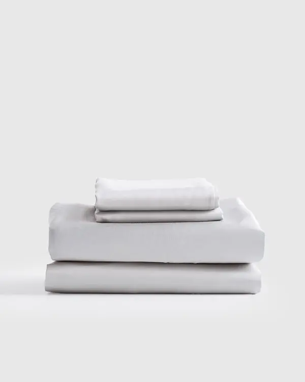 Quince Bamboo Sheet Set - Light Grey