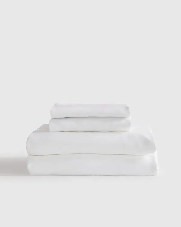 Quince Bamboo Sheet Set - White