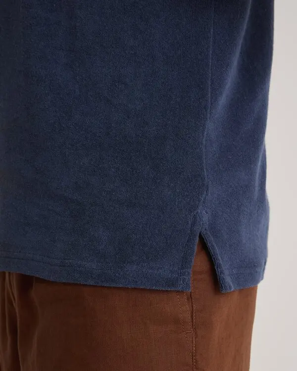 Quince Terry Towel Polo - Deep Navy