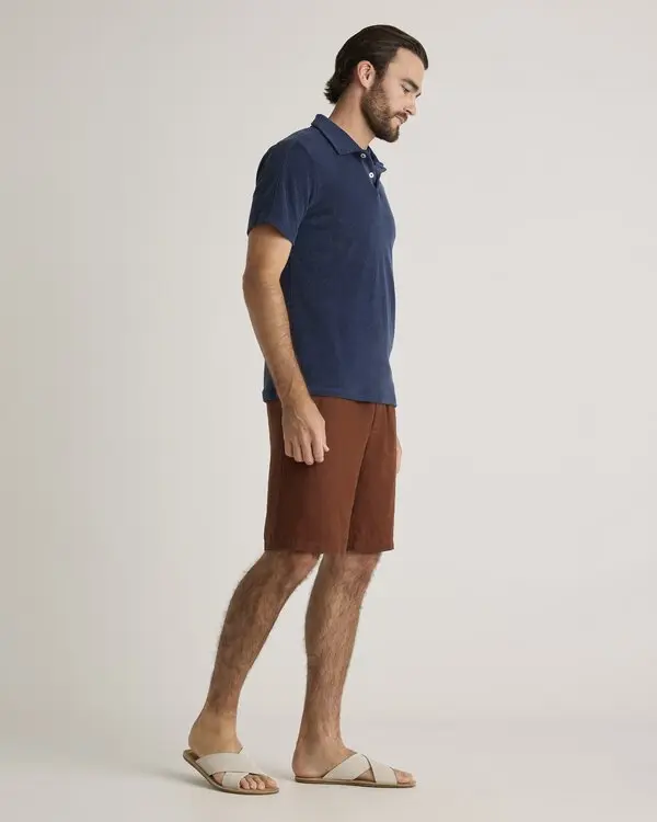 Quince Terry Towel Polo - Deep Navy