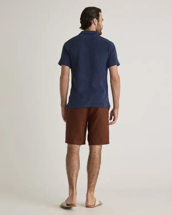 Quince Terry Towel Polo - Deep Navy
