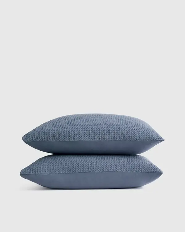 Quince Luxe Waffle Shams - Mineral