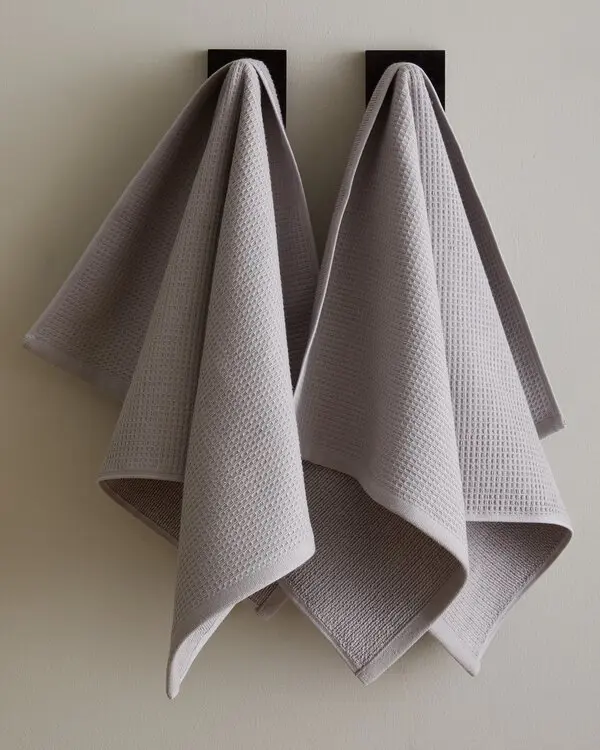 Quince Turkish Waffle Terry Hand Towel - Grey