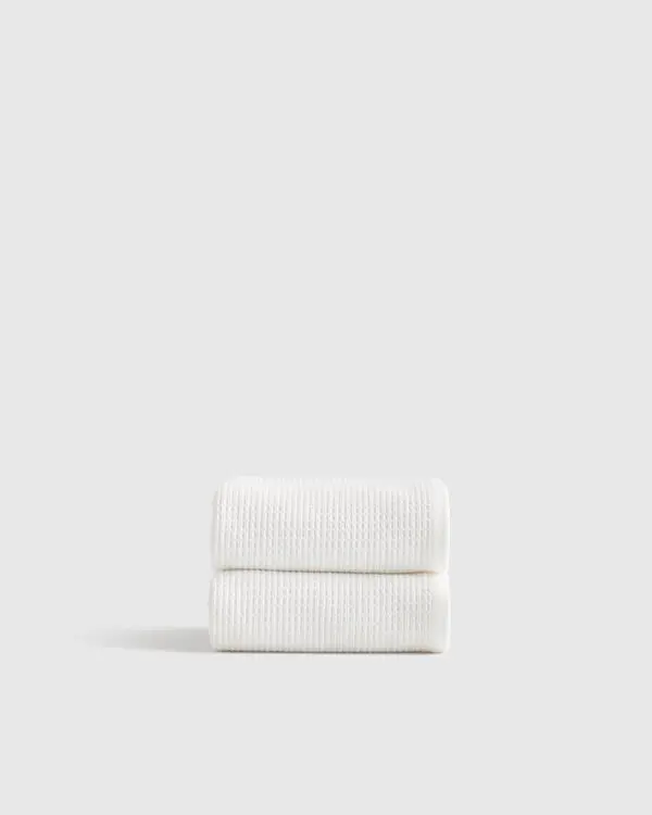 Quince Turkish Waffle Terry Hand Towel - White