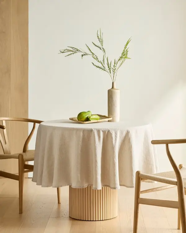 Quince European Linen Tablecloth - Flax