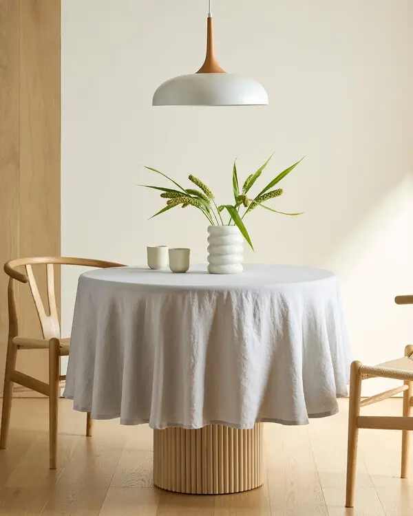 Quince European Linen Tablecloth - Mist