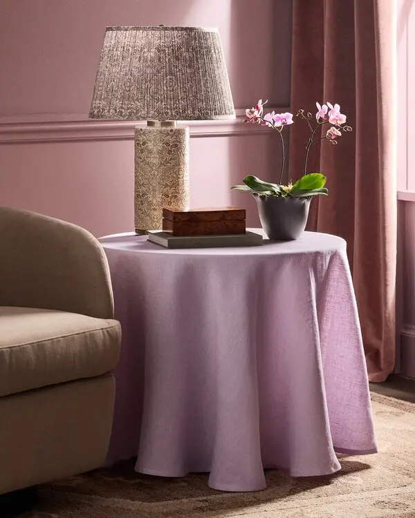 Quince European Linen Tablecloth - Orchid