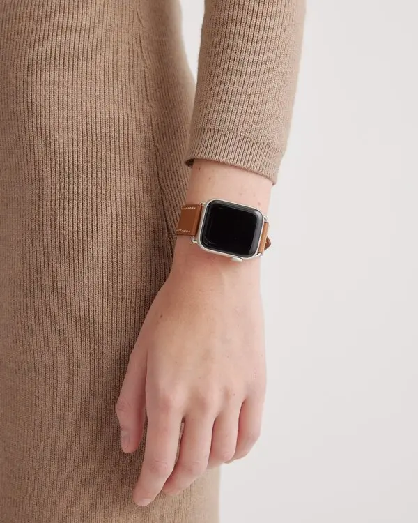 Quince Leather Smartwatch Band - Cognac