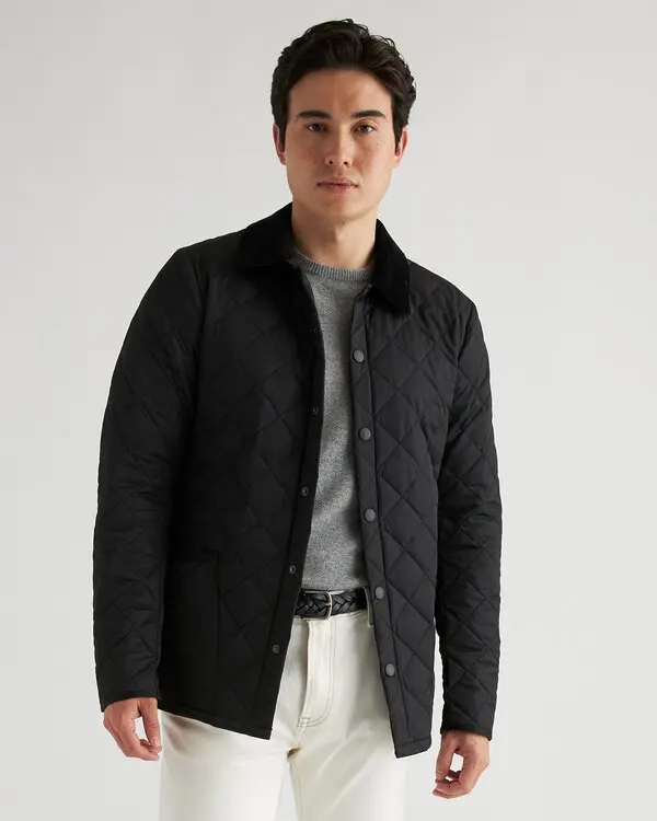 Quince Featherless Quilted Jacket - Black