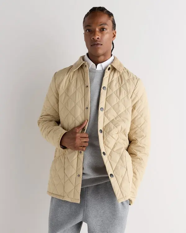 Quince Featherless Quilted Jacket - Buff Khaki
