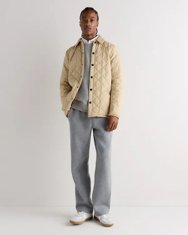 Quince Featherless Quilted Jacket - Buff Khaki