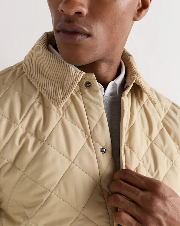 Quince Featherless Quilted Jacket - Buff Khaki