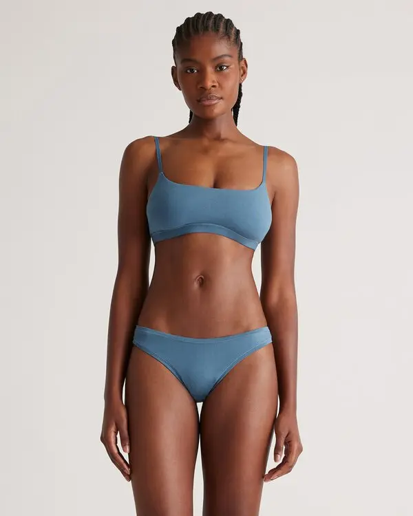 Quince Scoop Bralette - Ocean