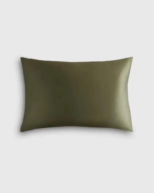 Quince Mulberry Silk Pillowcase - Dusty Olive