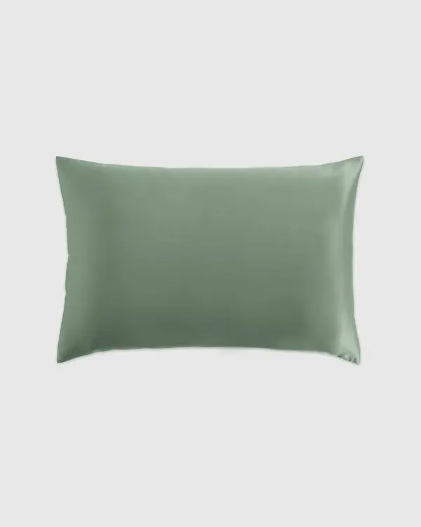 Quince Mulberry Silk Pillowcase - Eucalyptus