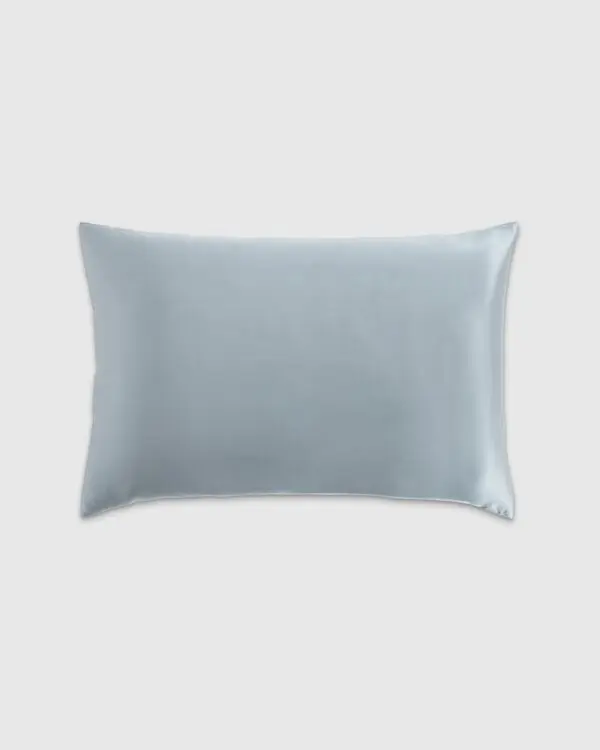 Quince Mulberry Silk Pillowcase - Light Blue