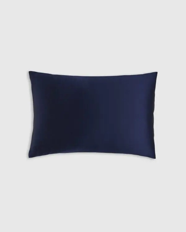 Quince Mulberry Silk Pillowcase - Navy