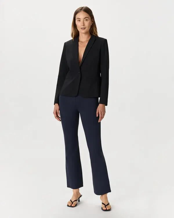 Quince Ponte Bootcut Trousers - Navy