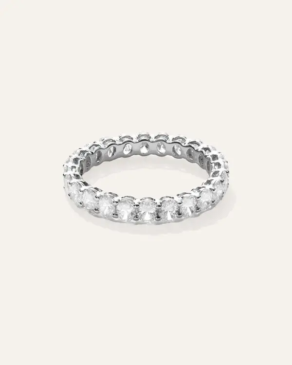 Quince Lab Grown Diamond Eternity Band Ring - White Gold